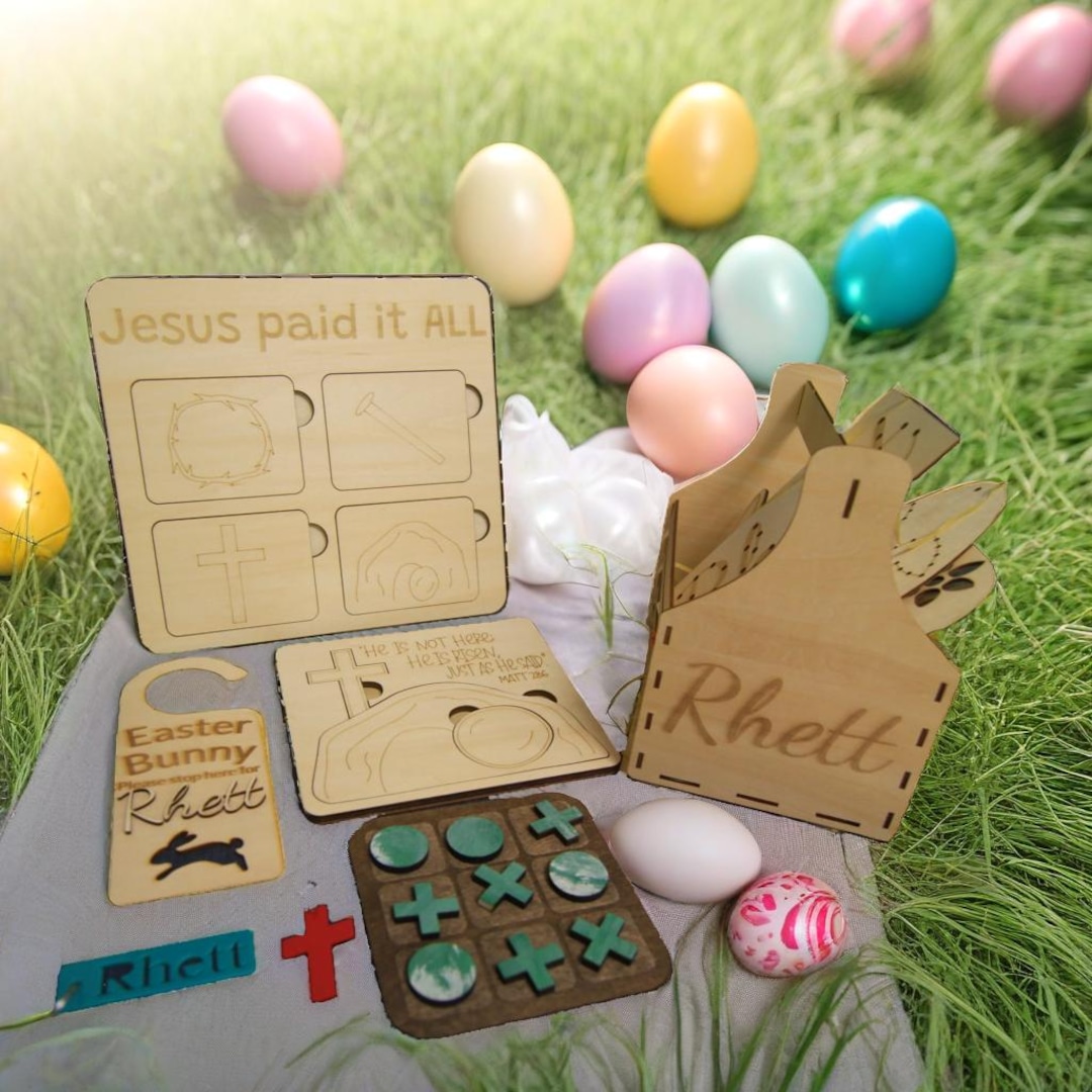 Meaningful Easter Activity Basket for Kids-easter Puzzles - Etsy