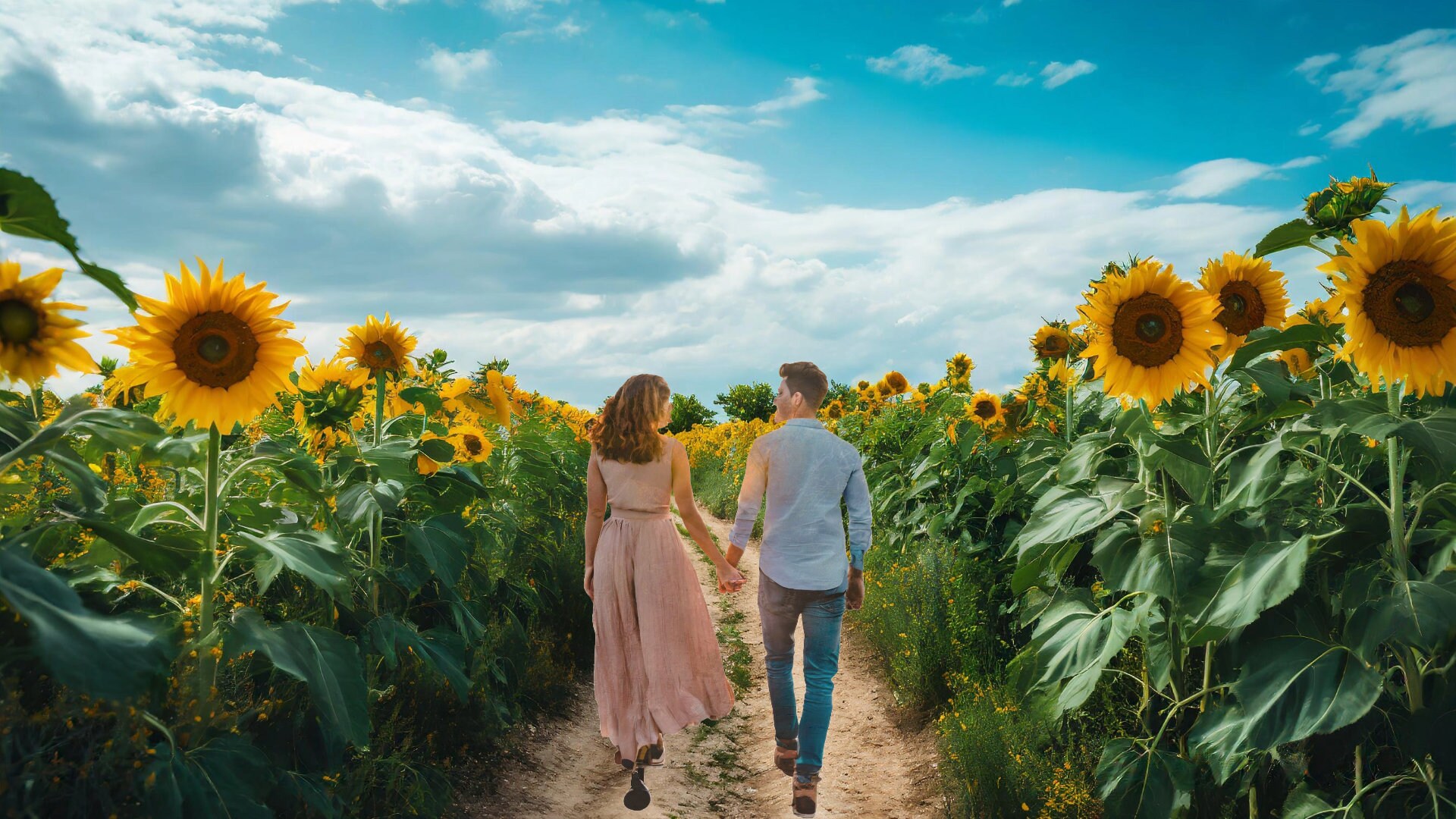 Sunflower Field Digital Background, Summer, Sunflowers, (8) Photoshop ...