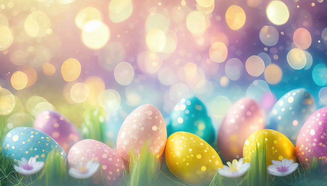 Digital Easter Background, Easter Scene, Easter Bunny, Easter Baby ...