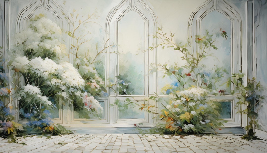Claude Monet Style Painterly Backdrops for Photography, Arches and ...