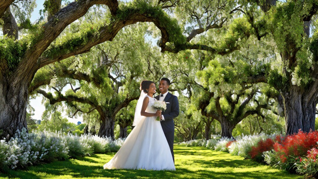 Plantation Oak Tree Digital Scenes, Digital Backgrounds, Wedding ...