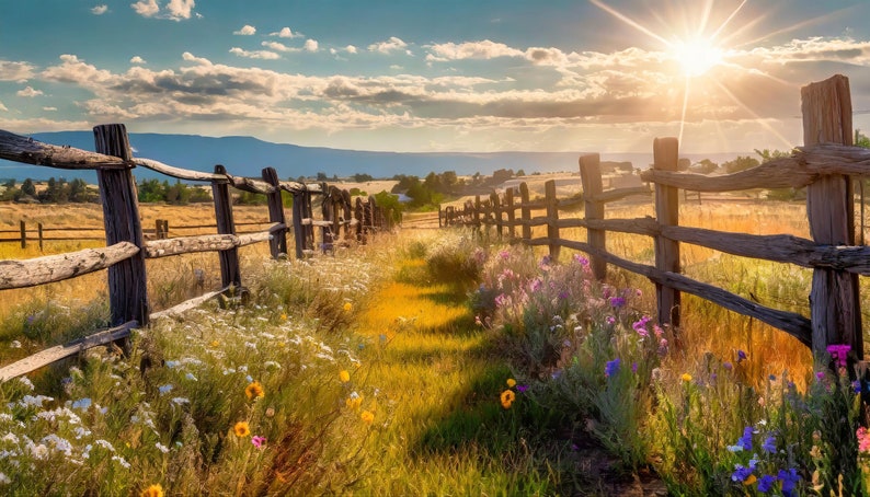 10 Rustic Ranch Fence Digital Background, Digital Backdrop, Rustic ...