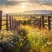 10 Rustic Ranch Fence Backgrounds, Wall Art, Digital Backdrop ...