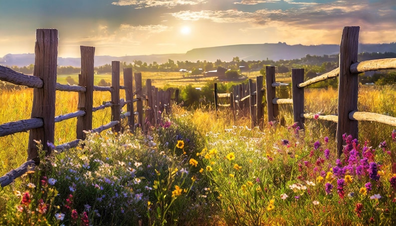 10 Rustic Ranch Fence Digital Background, Digital Backdrop, Rustic ...