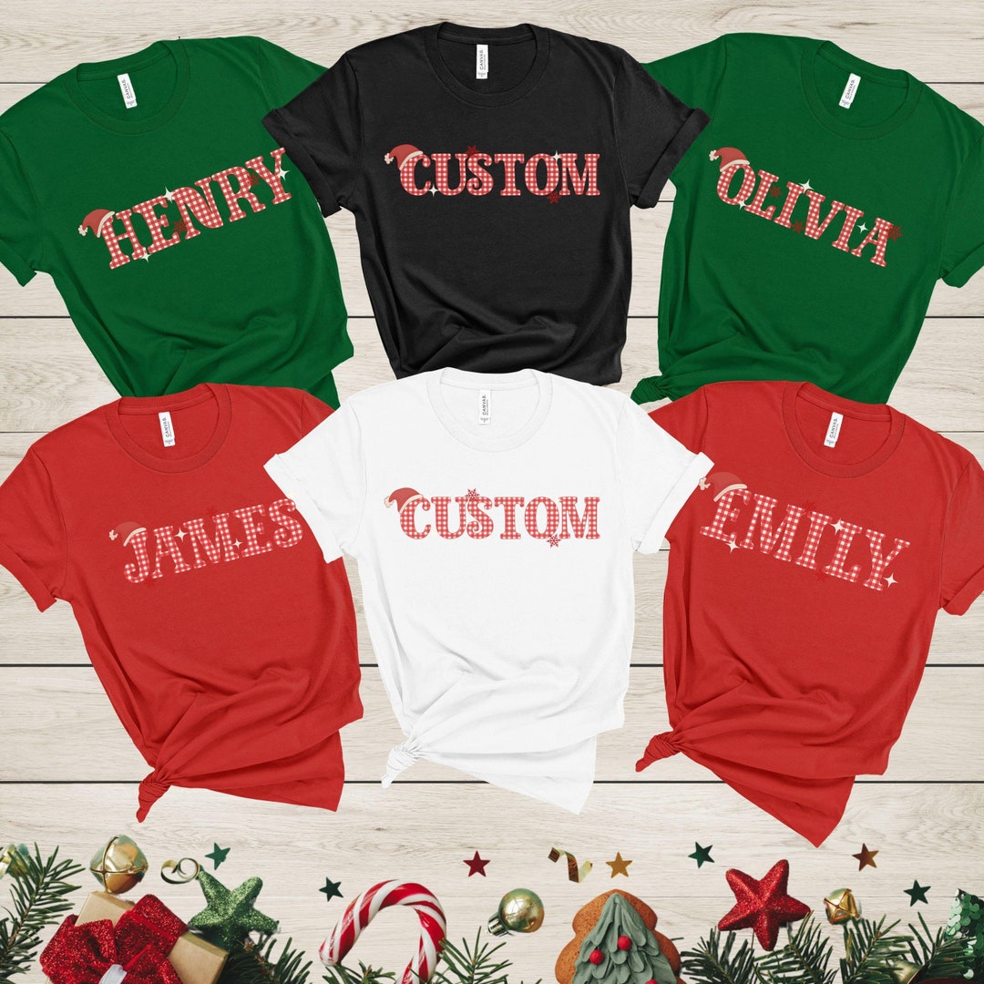 Personalized Friends Matching Christmas Shirts, Custom Matching Group ...