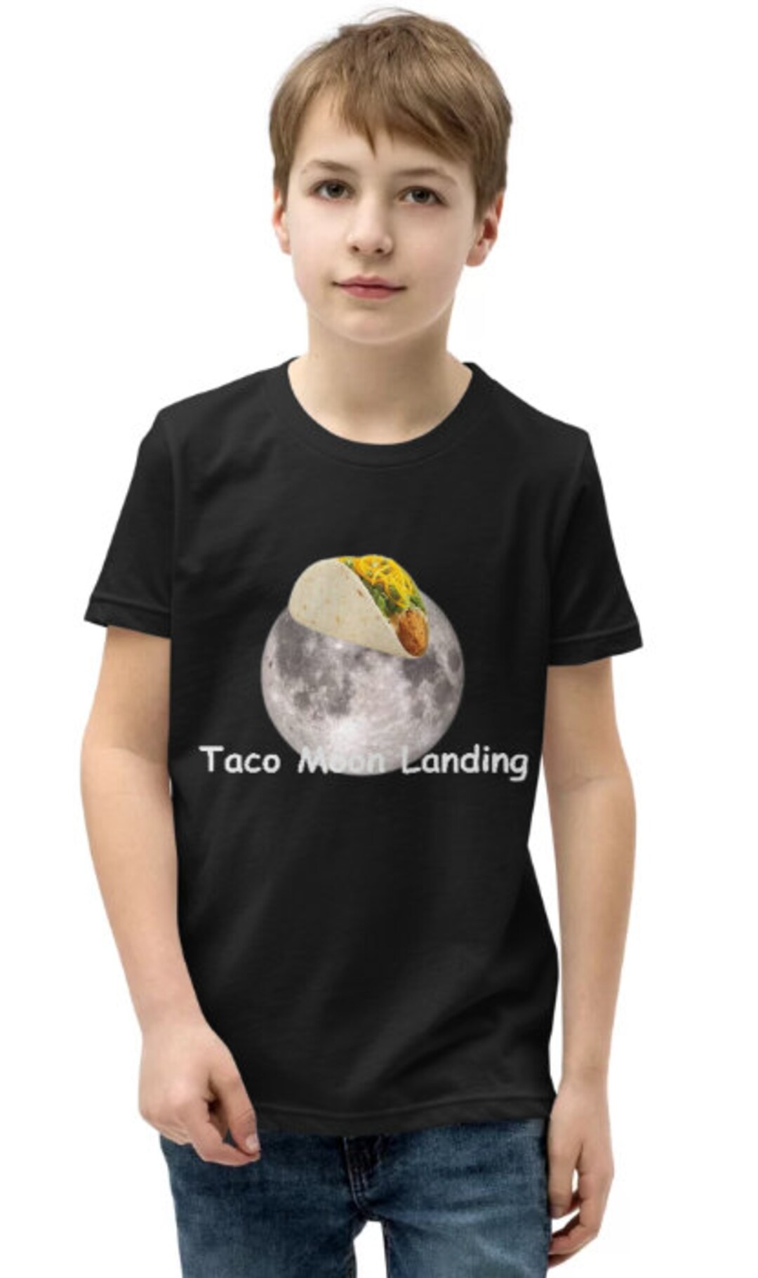 Taco Moon Landing-t-shirt - Etsy