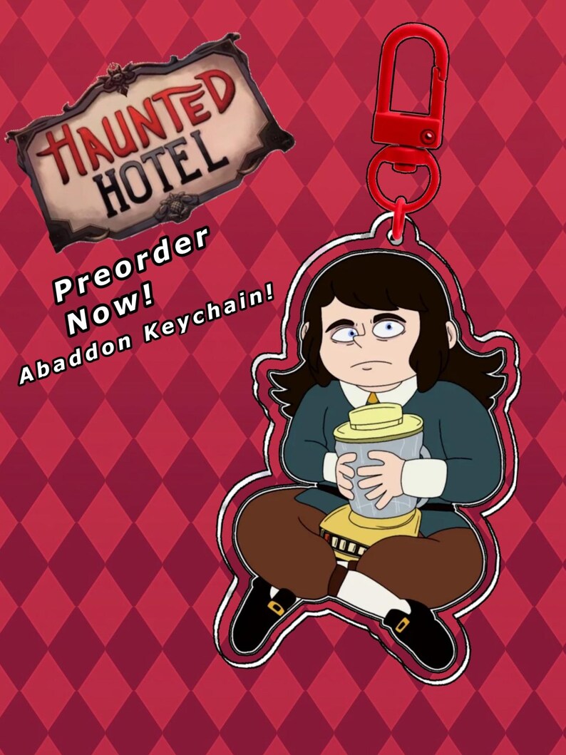 Haunted Hotel- Abaddon Keychain MADE TO ORDER - Etsy