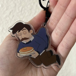 Haunted Hotel Keychain- Nathan Freeling - Pancakes - Etsy