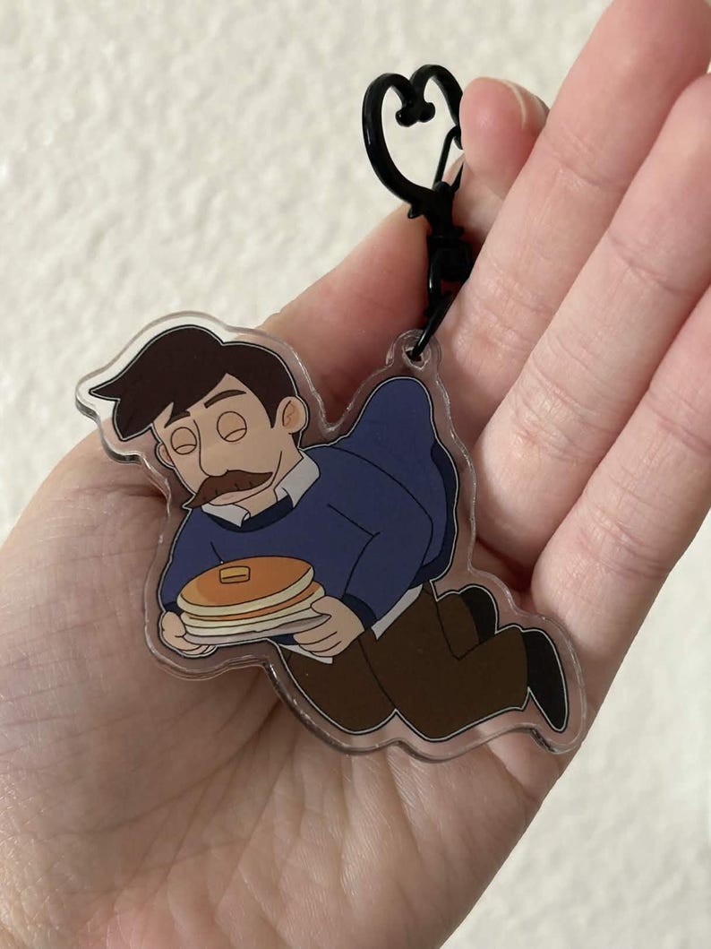 Haunted Hotel Keychain- Nathan Freeling - Pancakes - Etsy