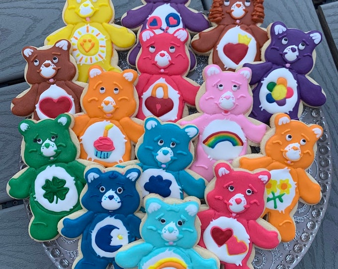 Care Bear Decorated Cookies - Etsy