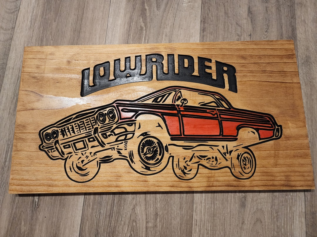 Lowrider Wall Decor / Sign / Wood Carved Sign / Chevy Impala - Etsy