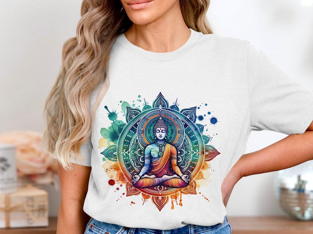 Buddha Mandala Art, Printable Wall Art, Zen Meditation Decor, Digital ...
