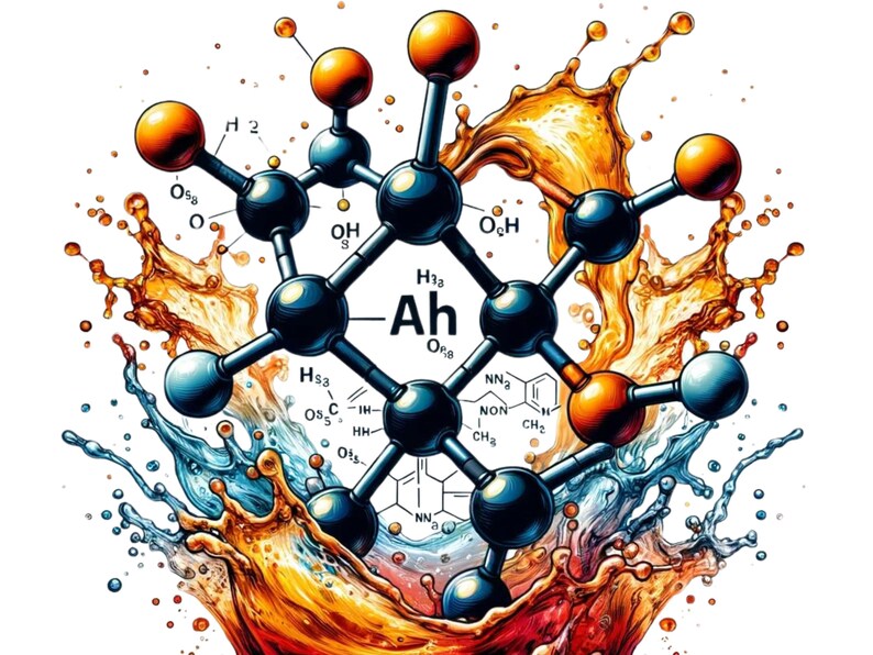 Vibrant Chemistry Molecule Art, Digital Clip Art Bundle, Instant ...