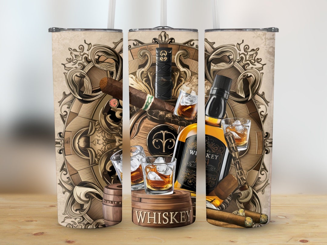 Whiskey Tumbler Wrap PNG, Instant Download, Tumbler Wrap Design ...