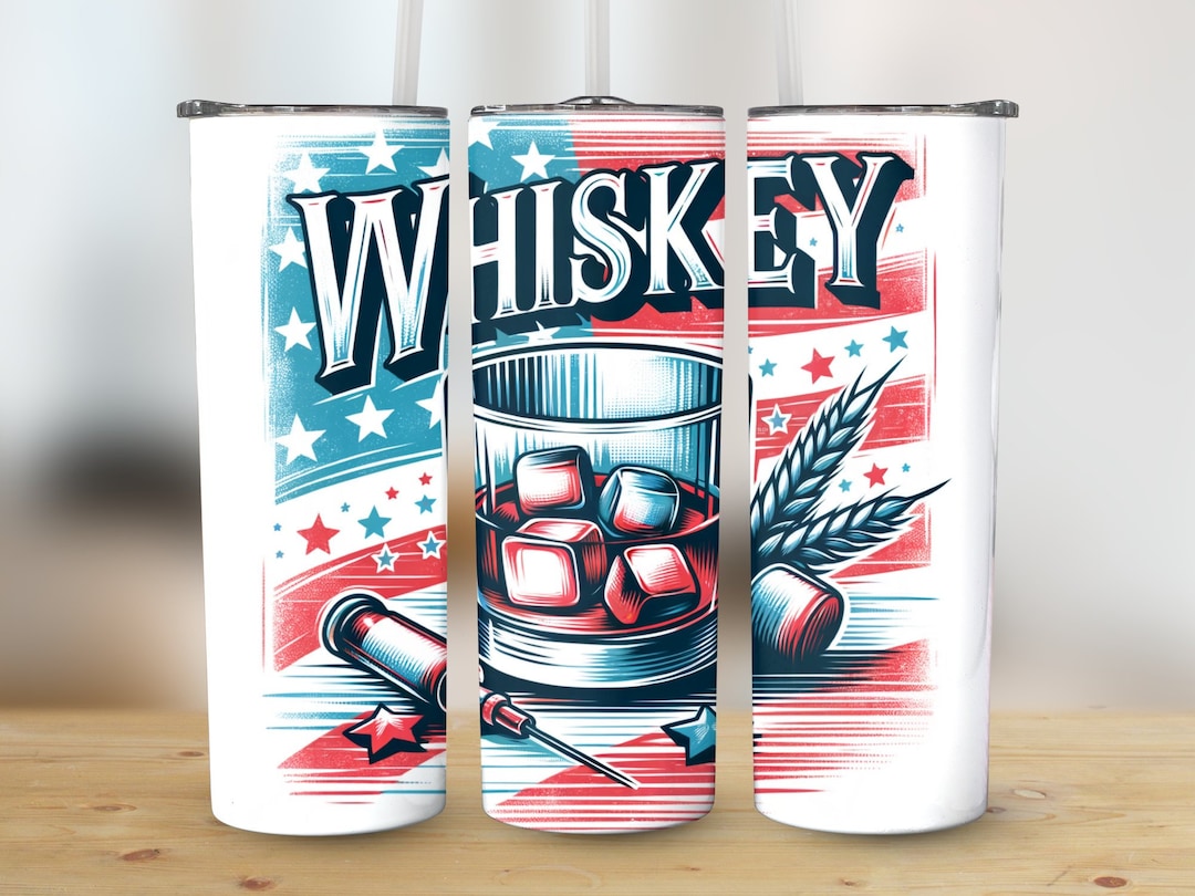 Whiskey Tumbler Wrap Design, PNG Instant Download, Sublimation Digital ...