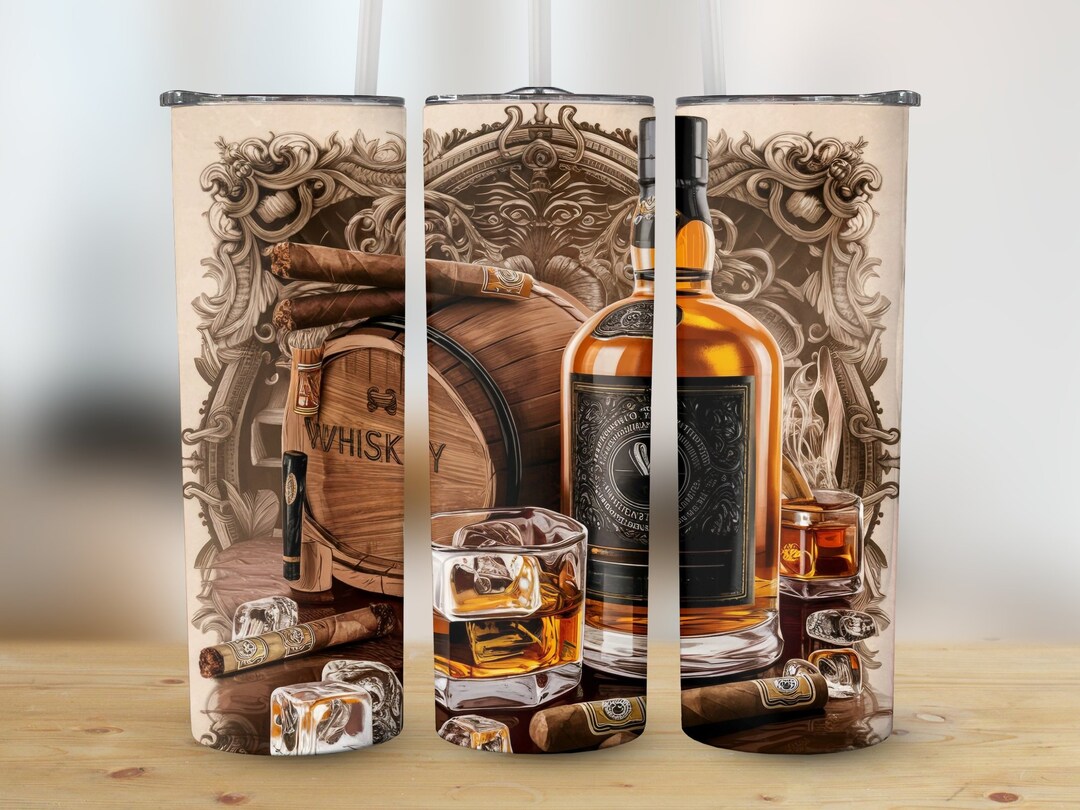 Whiskey Tumbler Wrap PNG Instant Download Vintage Barrel Design Digital ...
