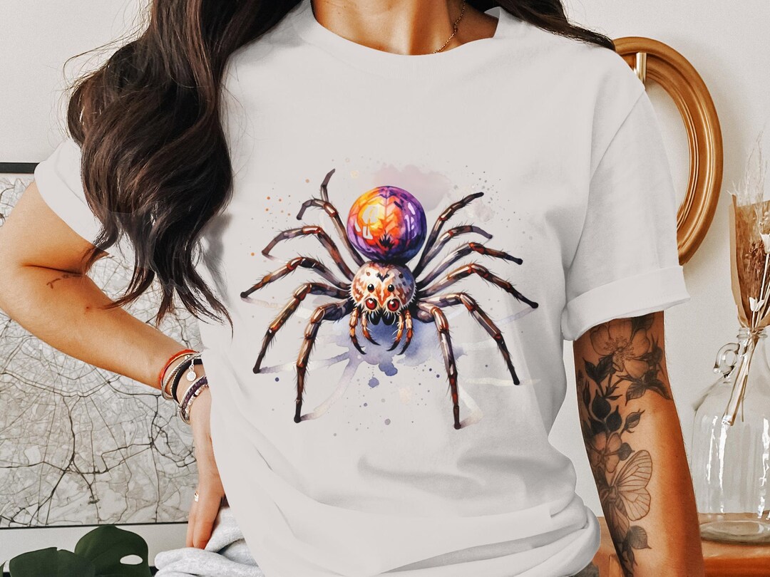 Watercolor Spider Art Print, Instant Download, Creepy Cute Spider ...