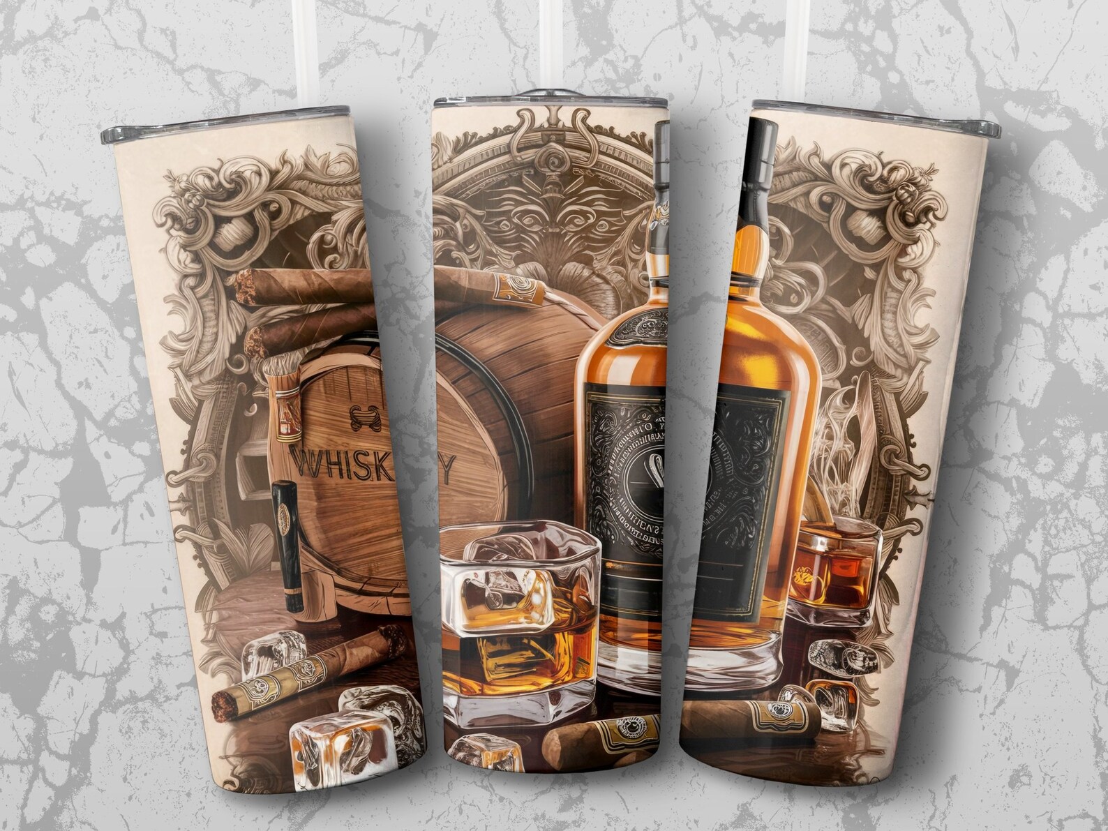 Whiskey Tumbler Wrap PNG Instant Download Vintage Barrel Design Digital ...