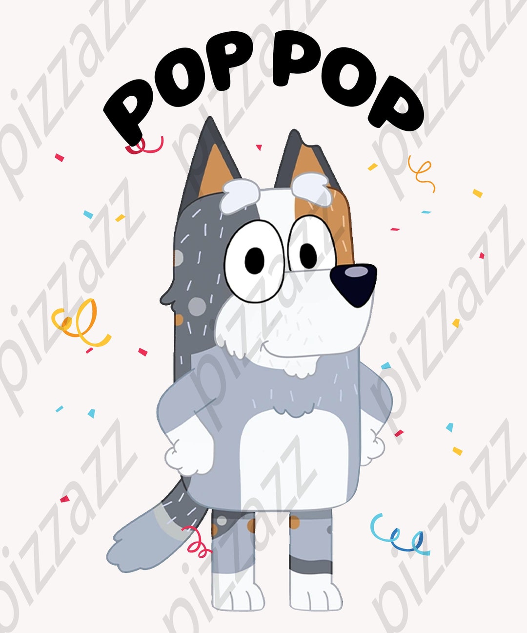Bluey Pop Pop Digital Download File - Etsy UK