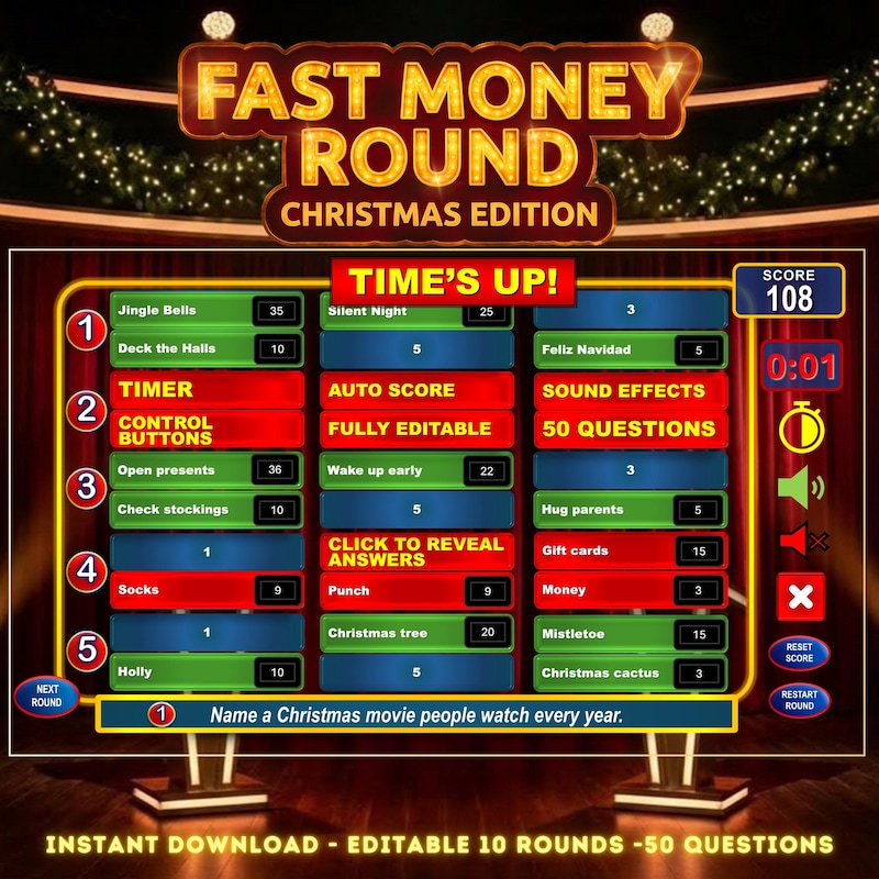 Adult Xmas Games for Money - Etsy