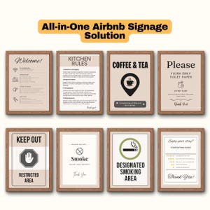 Airbnb Host Signage Template Bundle: 75+ Printable Signs & Guides - Etsy