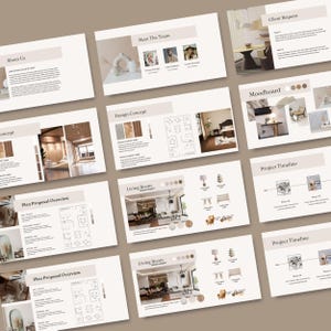 Interior Design Project Proposal Presentation: Mood Board Editable ...