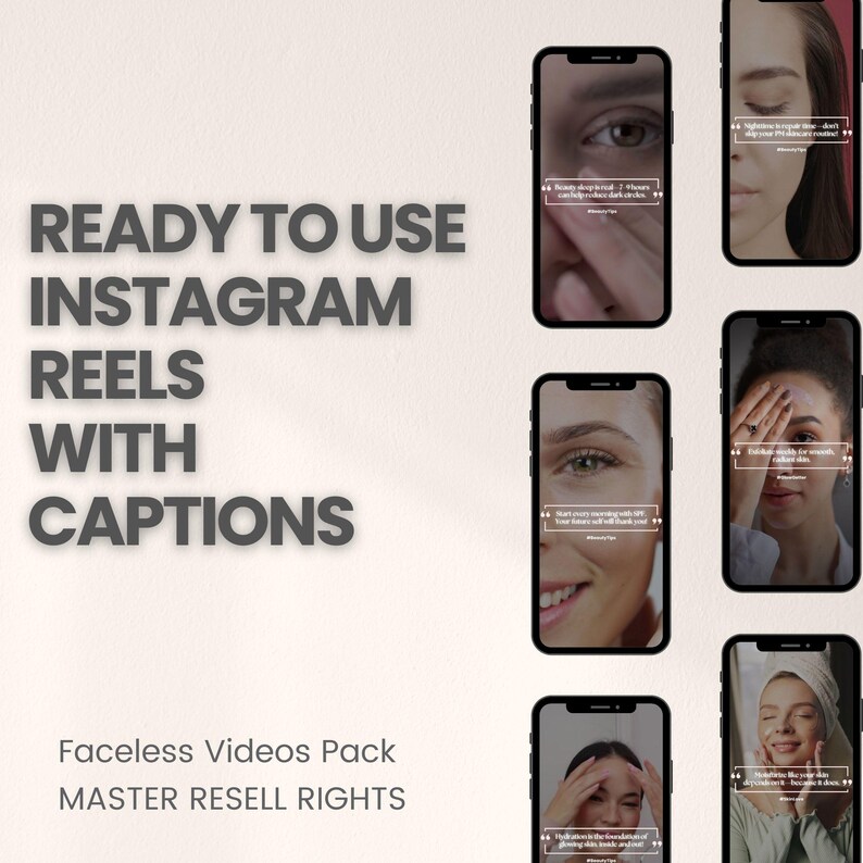 Skincare Instagram Reels Templates: Beauty Tips and Skin Care Routine ...