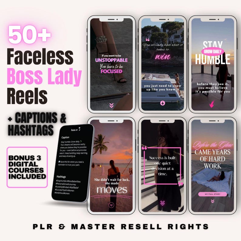 Boss Babe Instagram Reels: Motivational and Inspirational Faceless ...