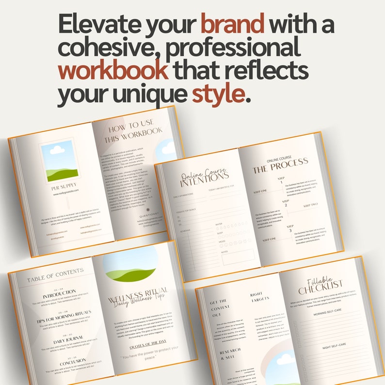Workbook Ebook Editable Canva Template, PLR MRR Resell Rights - Etsy