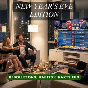 New Years Eve Party Friendly Feud Family Game, Editable Powerpoint Game ...