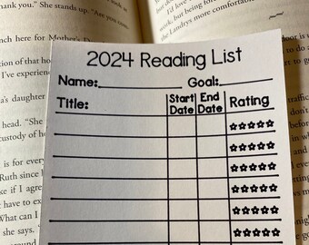 Library Card Bookmark Reading Log Bookmark Vintage Library Card Book ...