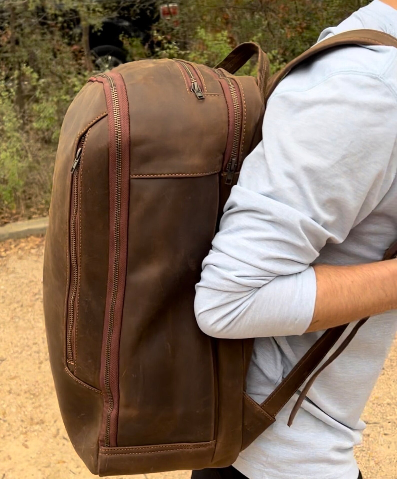 The Denali Leather Backpack - Etsy