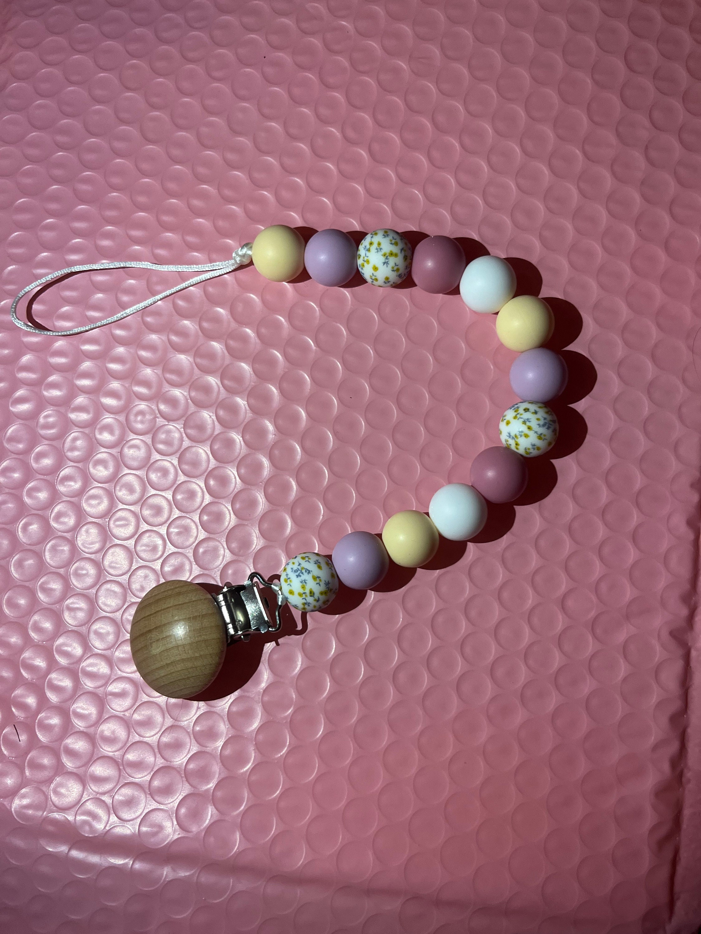 Silicone Beaded Pacifier Clip - Etsy