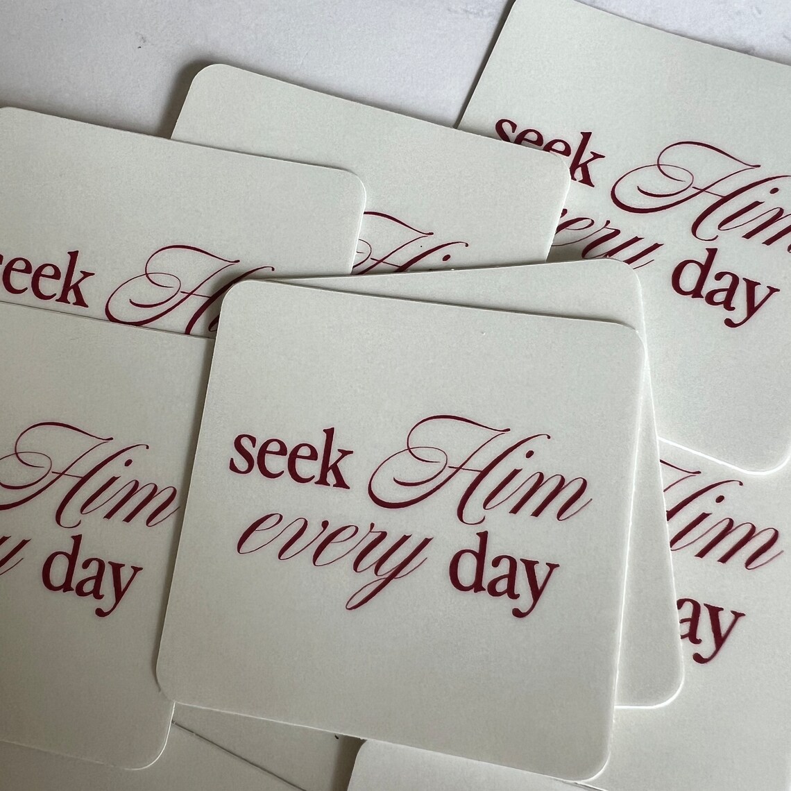 Seek Him Sticker | Bible Verse Stickers | Faith Stickers | Christian ...
