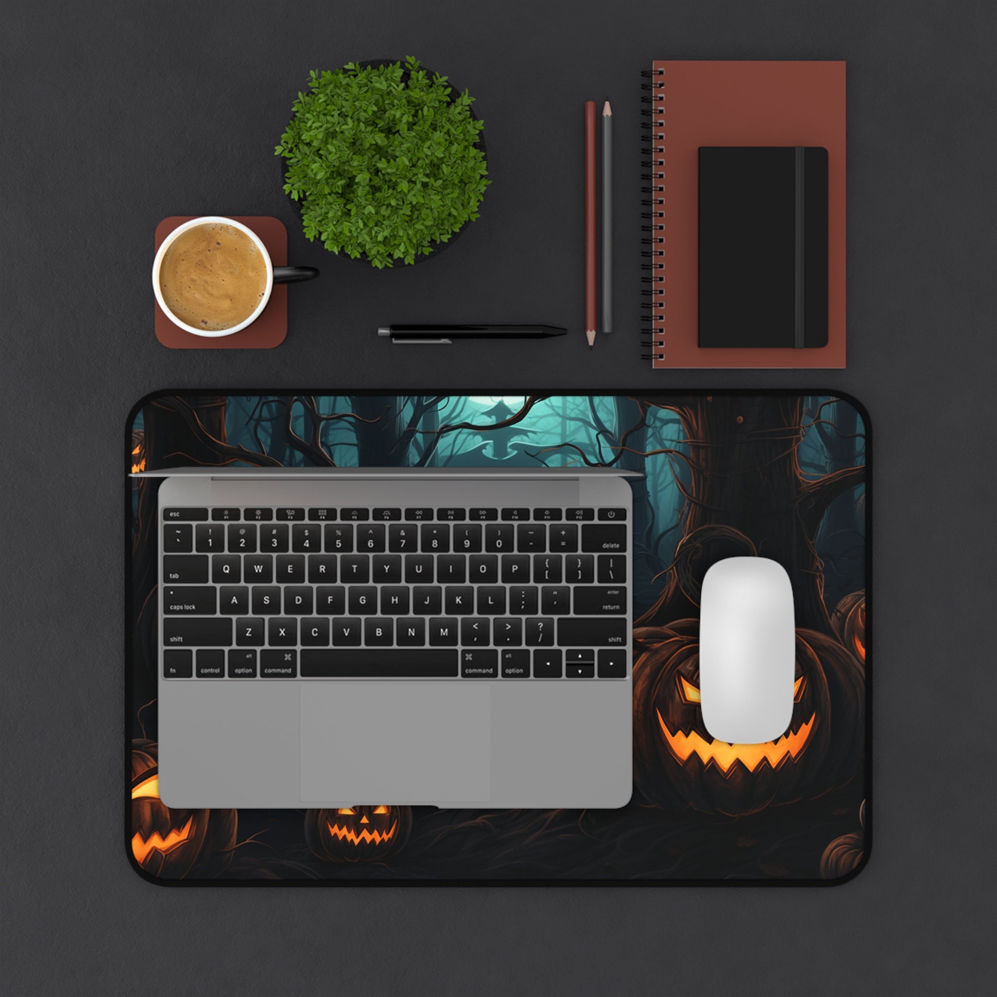 Desk Mat - Spooky Jack-o-lanterns - Etsy