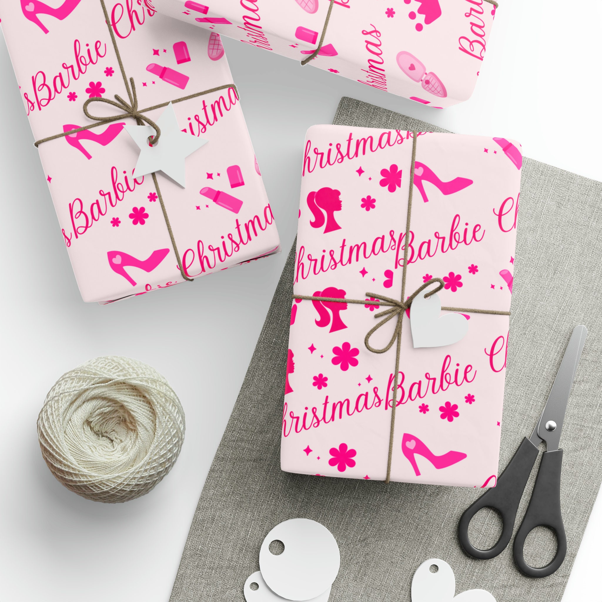Barbie Pink Christmas Wrapping Paper sold by Peach Australia Perch ...
