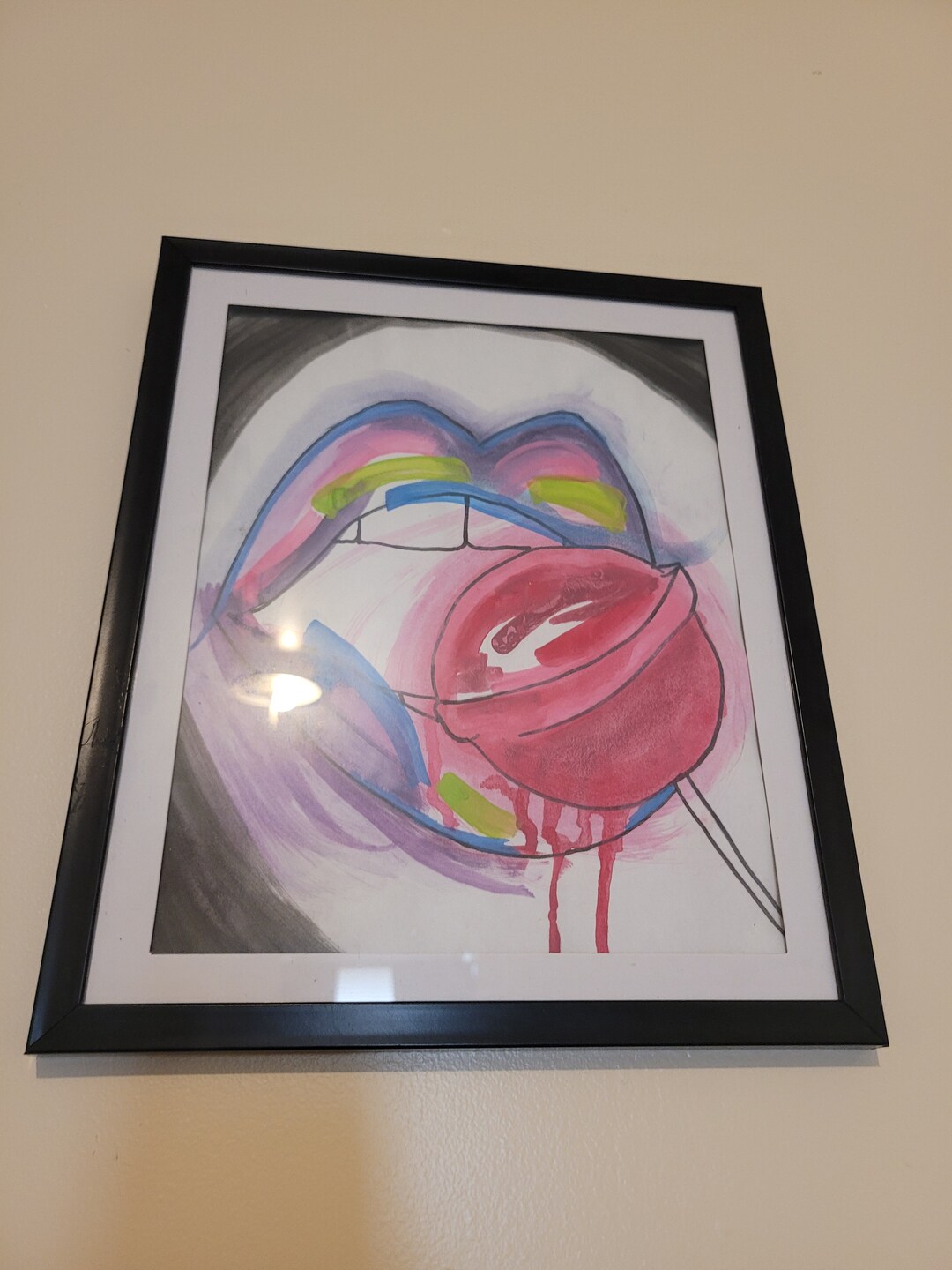 Watercolor Painting "lollipop Love" - Etsy