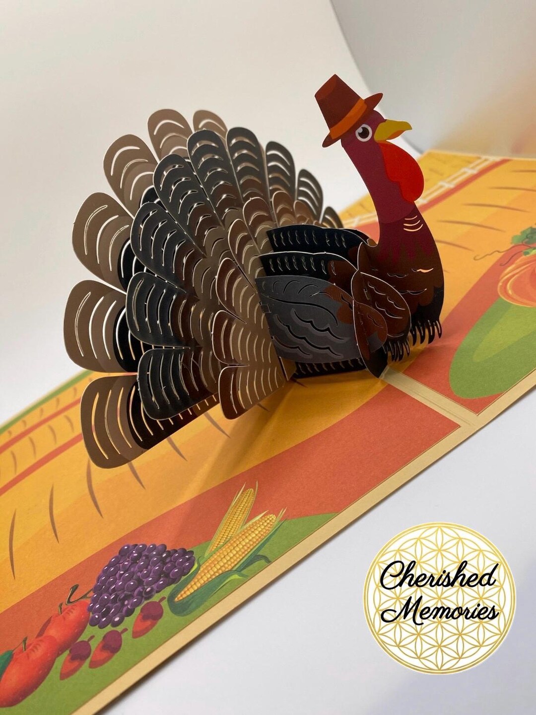 Thanksgiving Turkey 3D Pop-up Card - Etsy