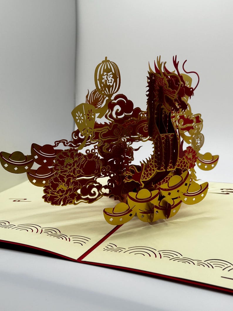 Happy Chinese New Year 3D Pop up Card • Chinese New Year • Special ...