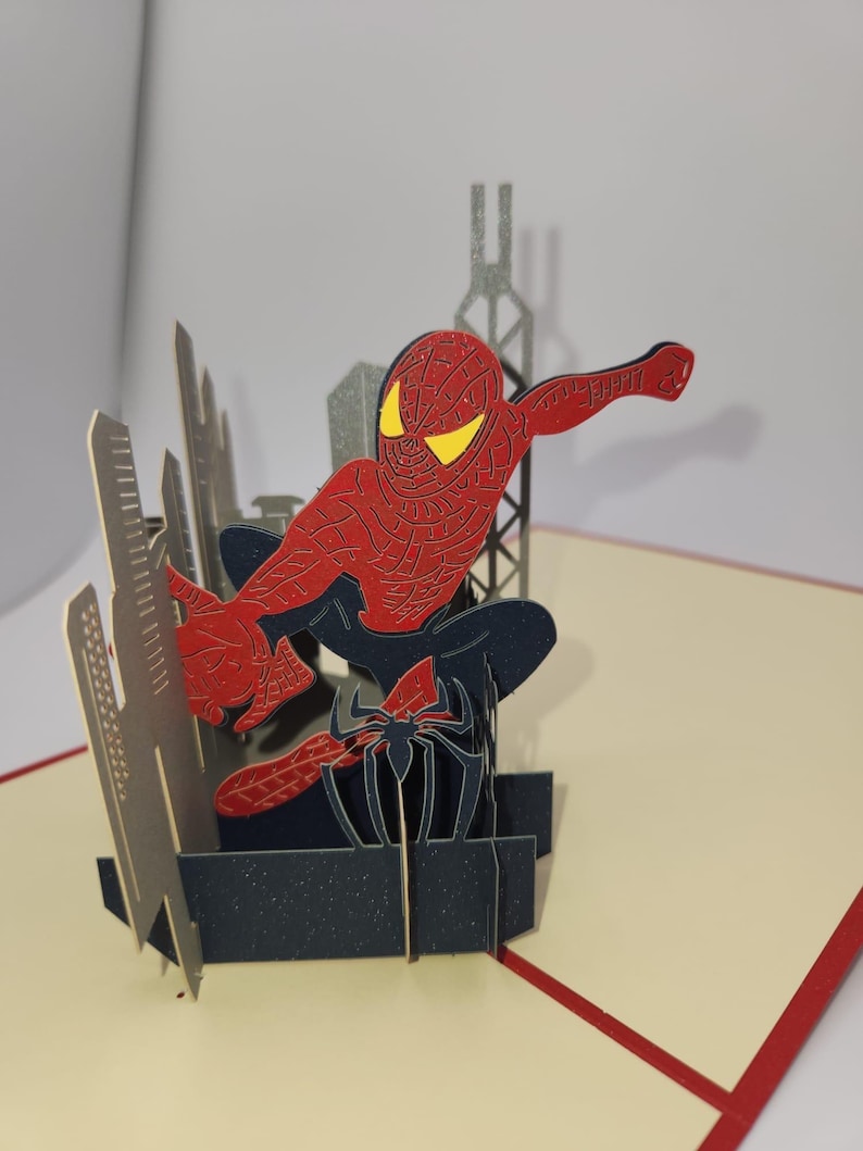 Spiderman 3D Card • Spider Man 3D Popup Card • Spider 3D Pop up Card ...