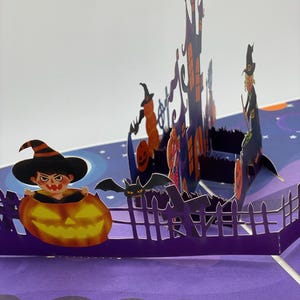 Halloween Friends Haunted House Popup Card • Halloween 3D Pop up Card ...