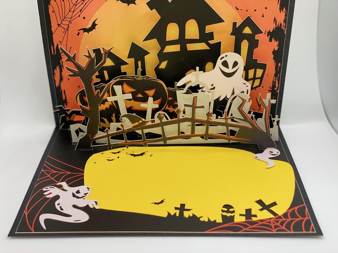 Halloween Spider Web Card • Halloween Popup Card • Halloween 3D Pop up ...