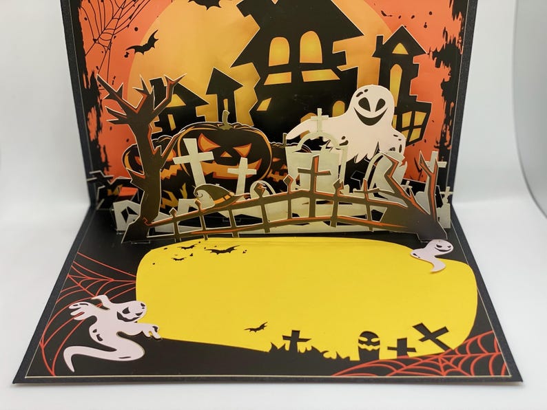 Halloween Spider Web Card • Halloween Popup Card • Halloween 3D Pop up ...