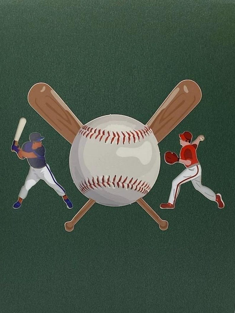Baseball 3D Pop up Card • Sports Theme - Etsy