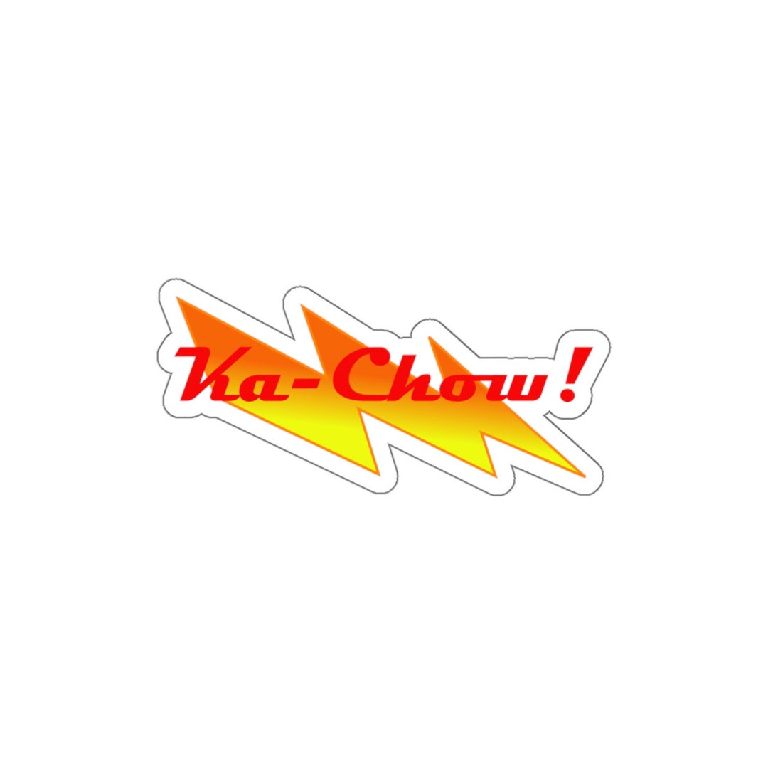 Lightning Mcqueen Ka-chow Die-cut Sticker - Etsy