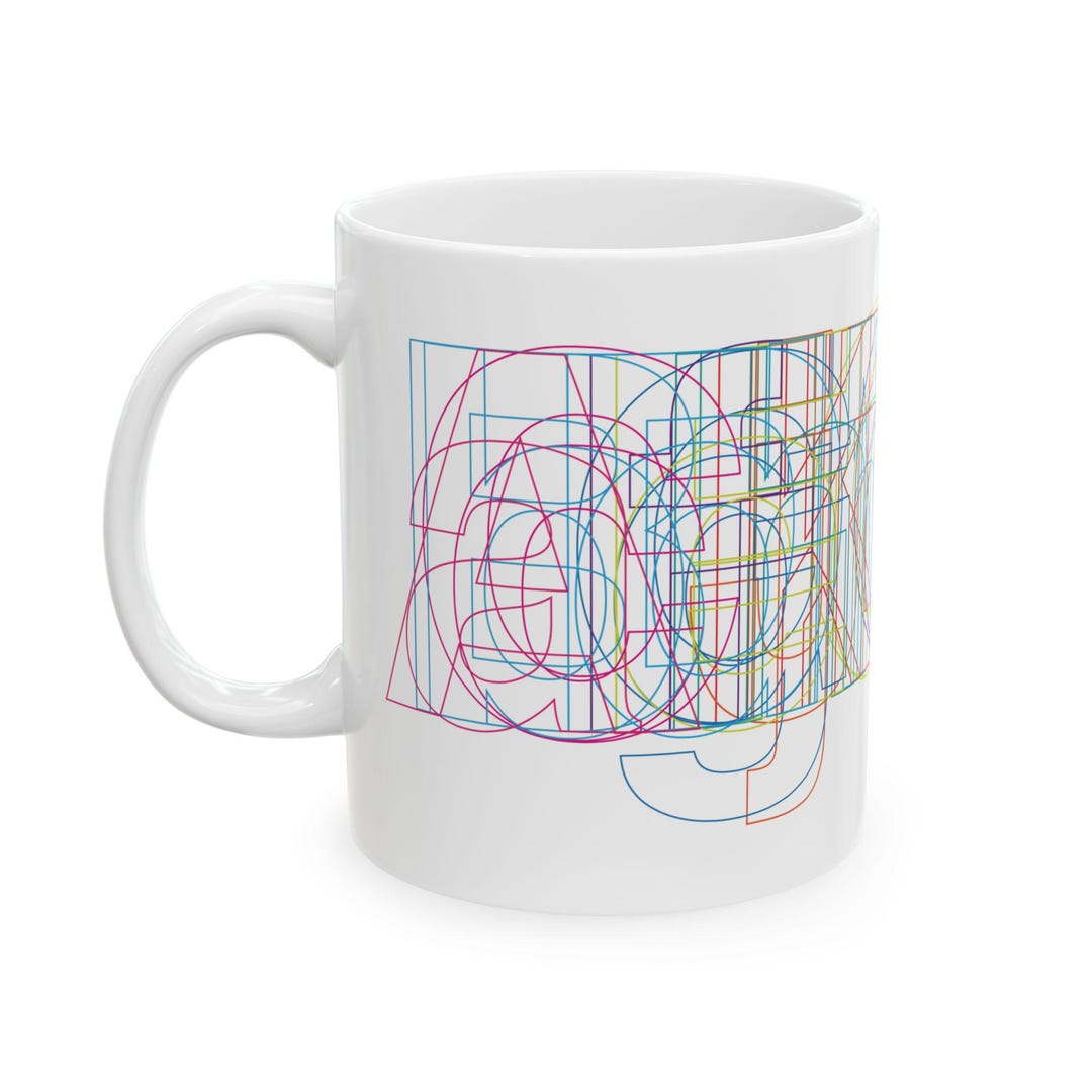 Typography Gift Mug for Graphic Designer | Helvetica Typeface Design ...