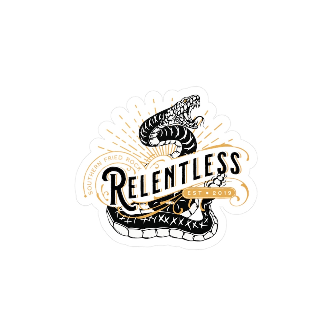 Relentless Rattler Design Vinyl Sticker Decal - Etsy