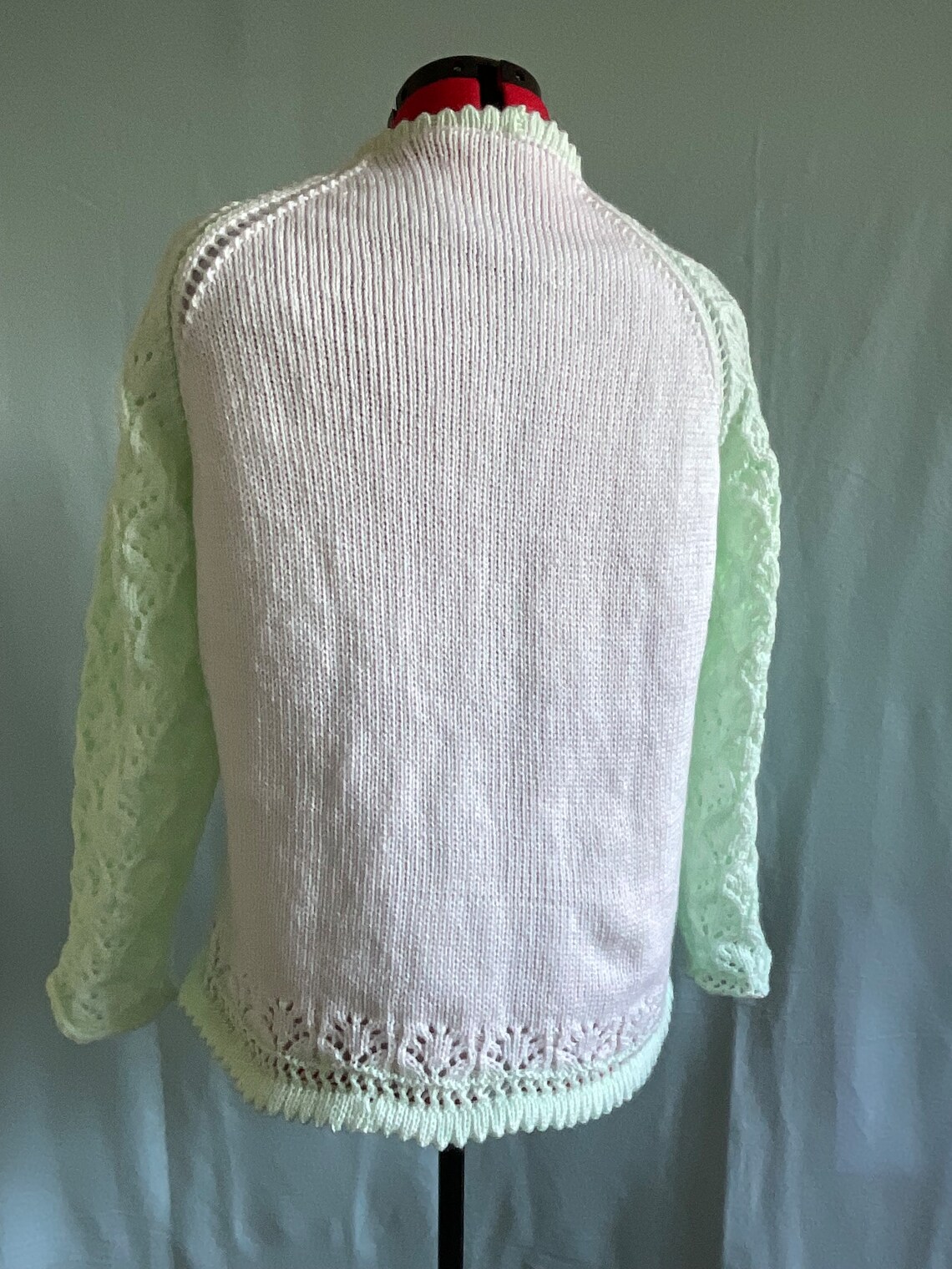 Lace Sleeve V-neck Cardigan Knitting Pattern – Ladies Veronica Design ...