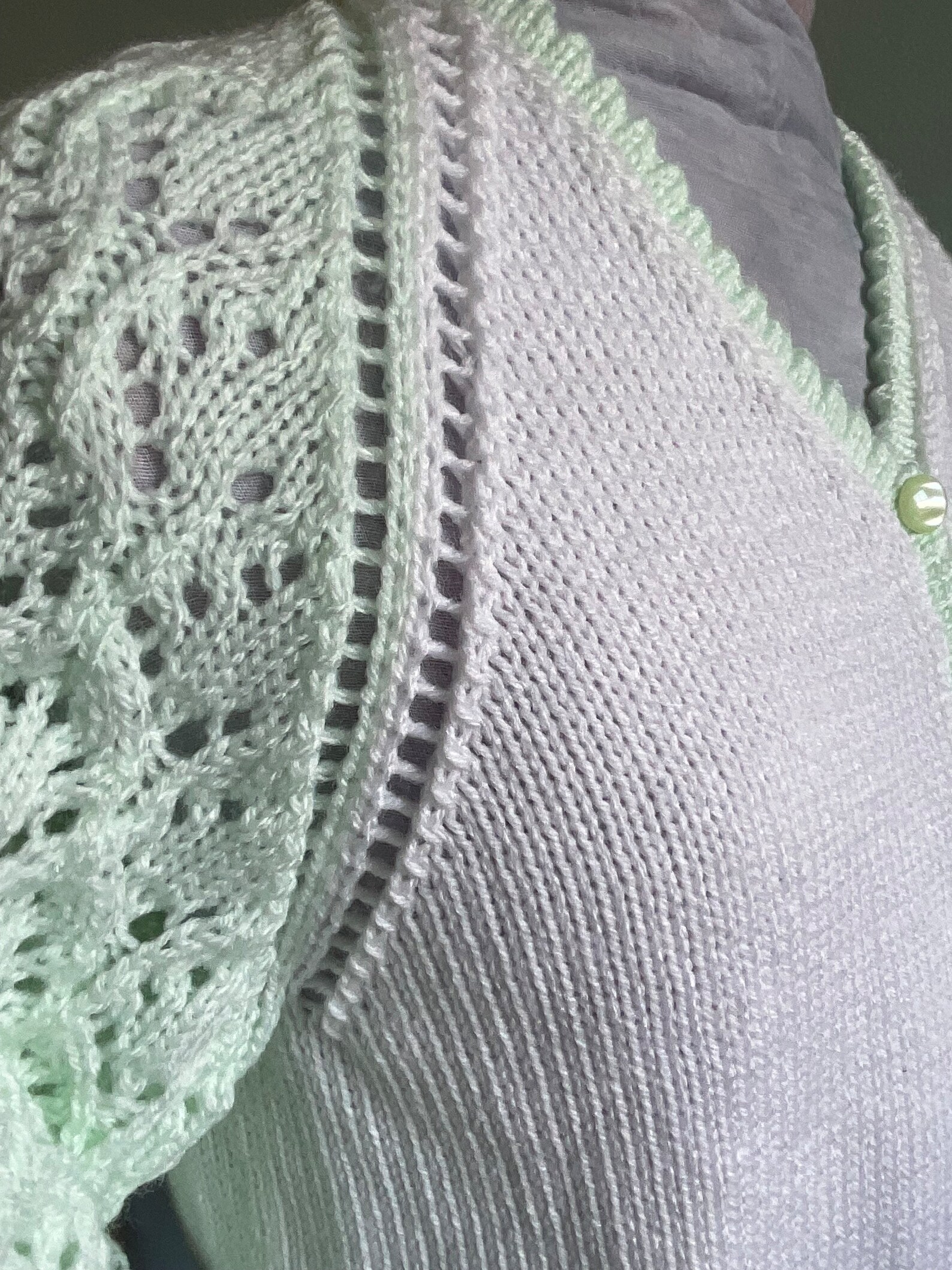 Lace Sleeve V-neck Cardigan Knitting Pattern – Ladies Veronica Design ...