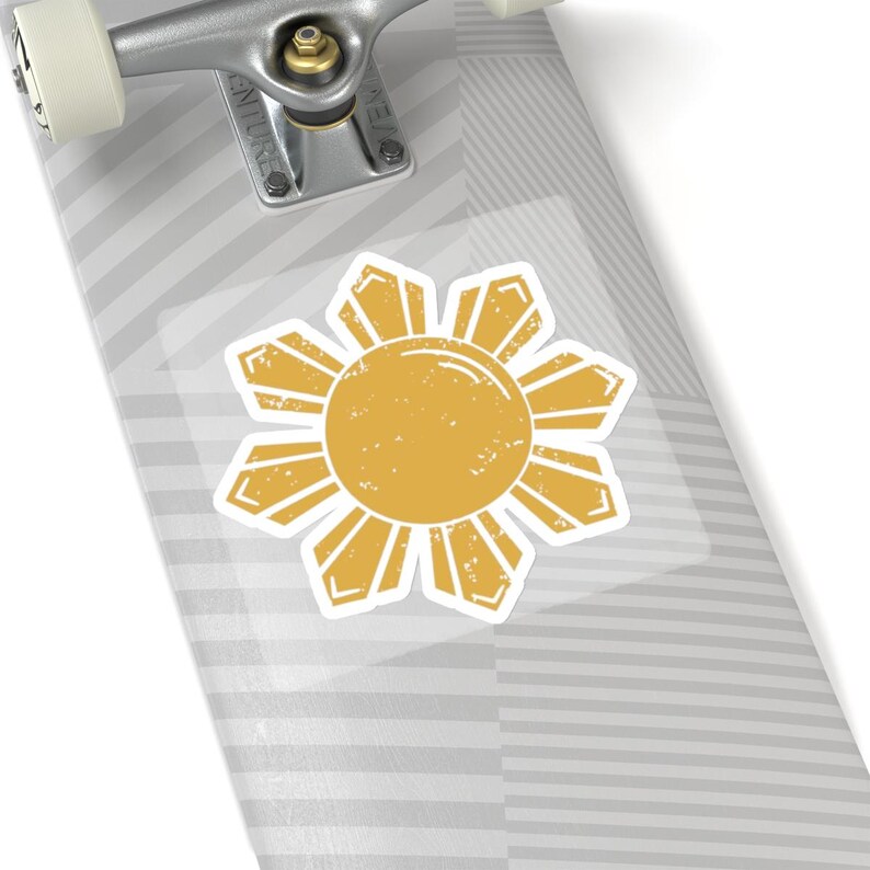 Filipino Sun Sticker, Filipino Flag Sticker for Water Bottle, Filipino ...
